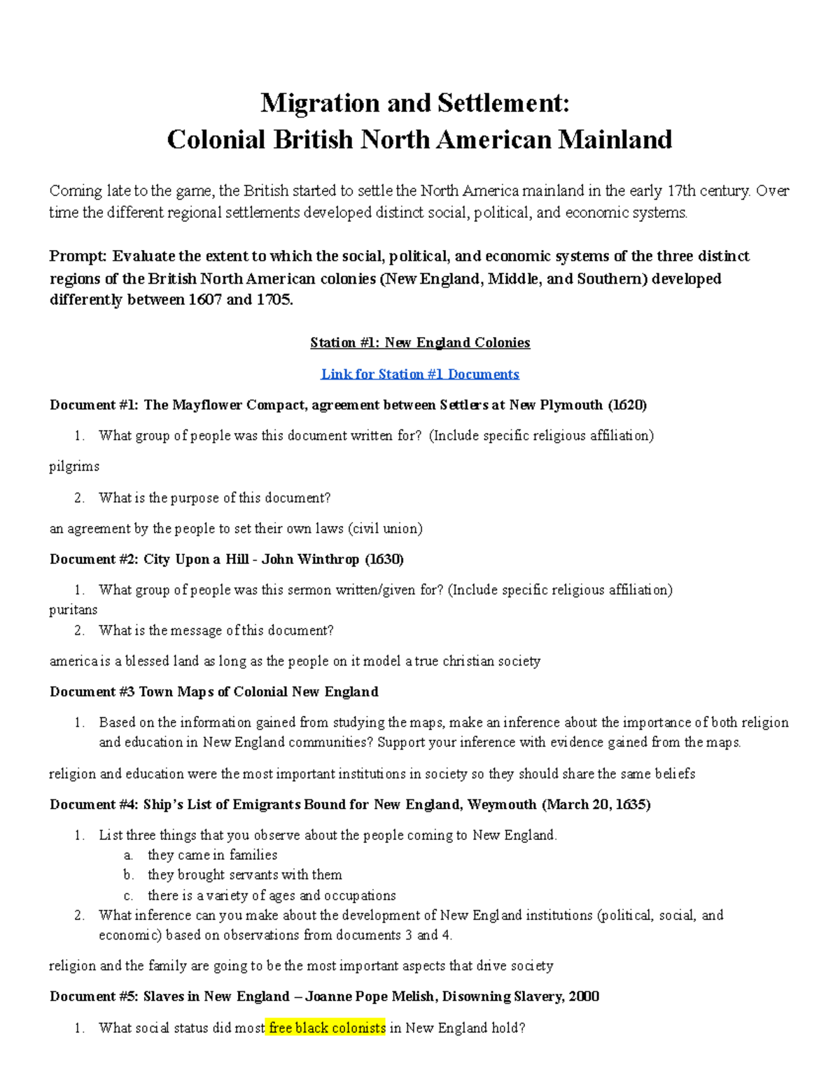 Colonial Stations with links - Migration and Settlement: Colonial ...