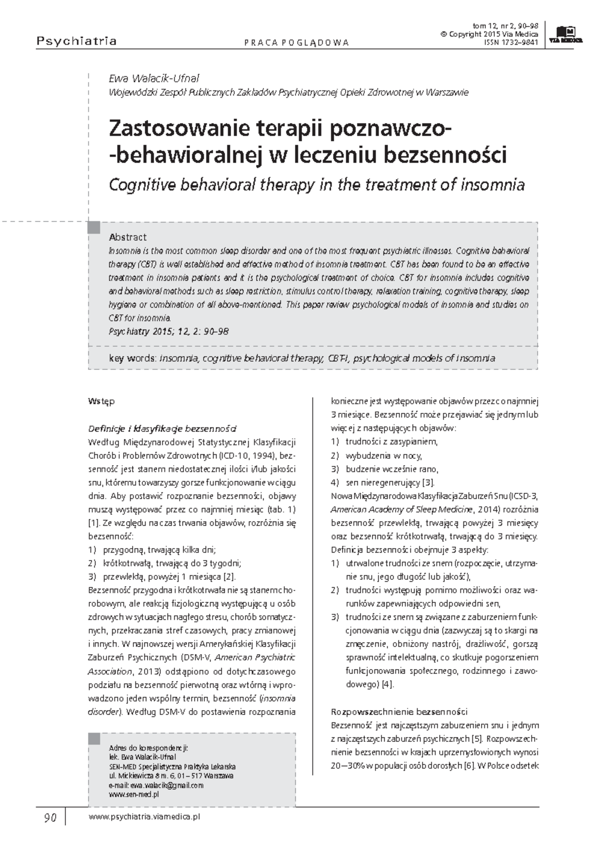 42208 70668 2 PB - Fcxz - tom 12, nr 2, 90– © Copyright 2015 Via Medica ...