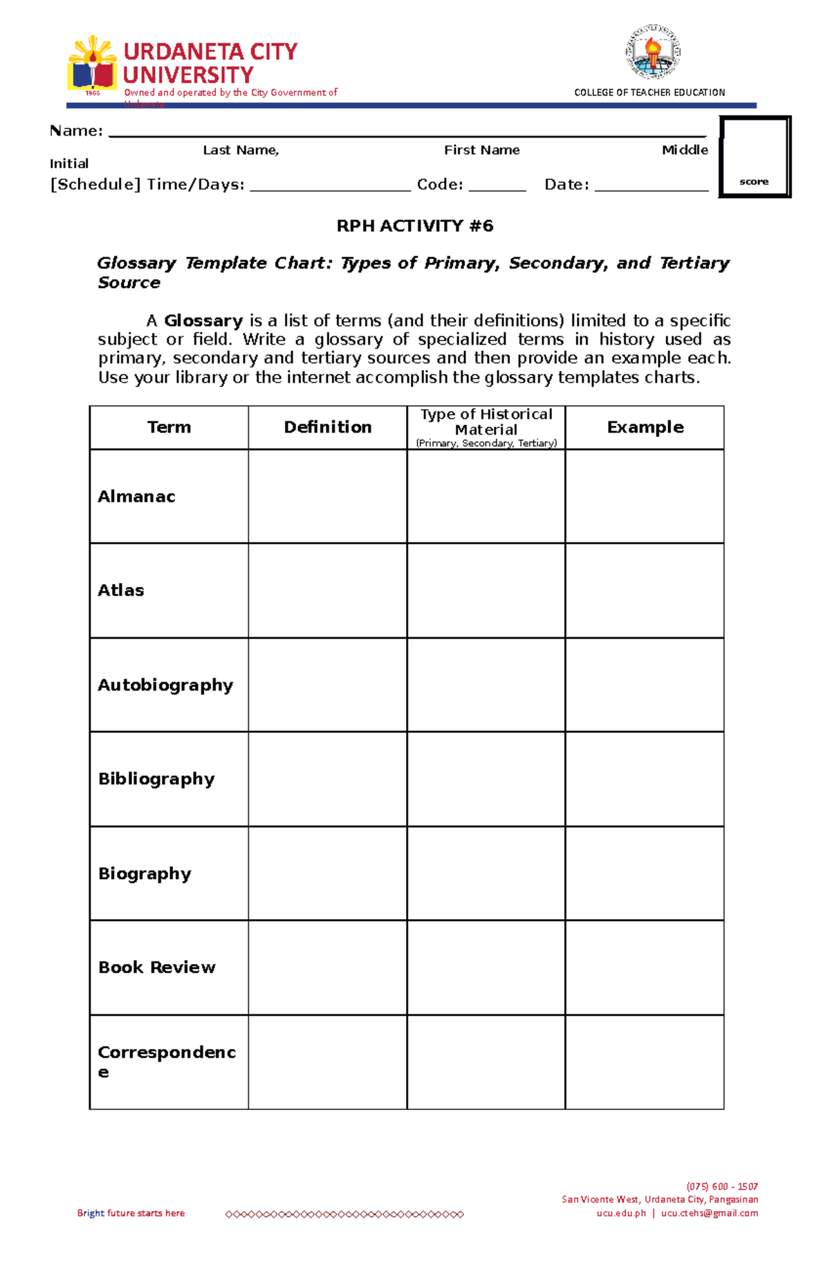 Activity 4-RPH RPH RPH RPH - Name