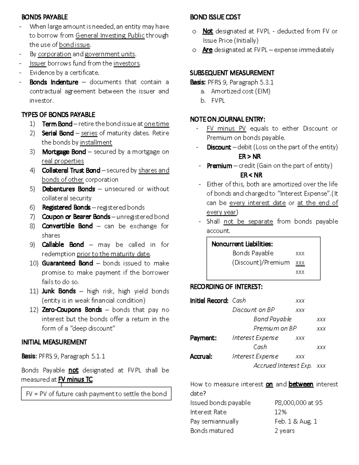 Bonds Payable - BONDS PAYABLE When large amount is needed, an entity ...