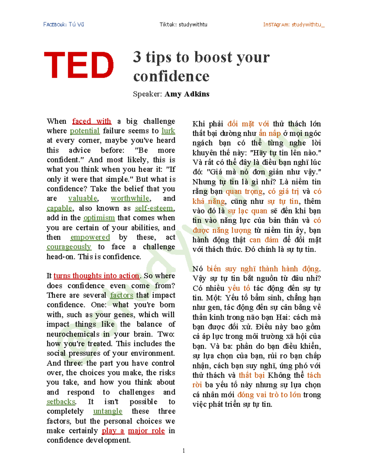 3 tips to boost your confidence - TED 3 tips to boost your confidence ...
