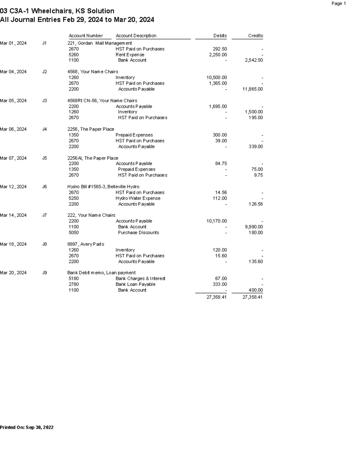 All journal entries chapter 3a - Page 1 03 C3A-1 Wheelchairs, KS ...