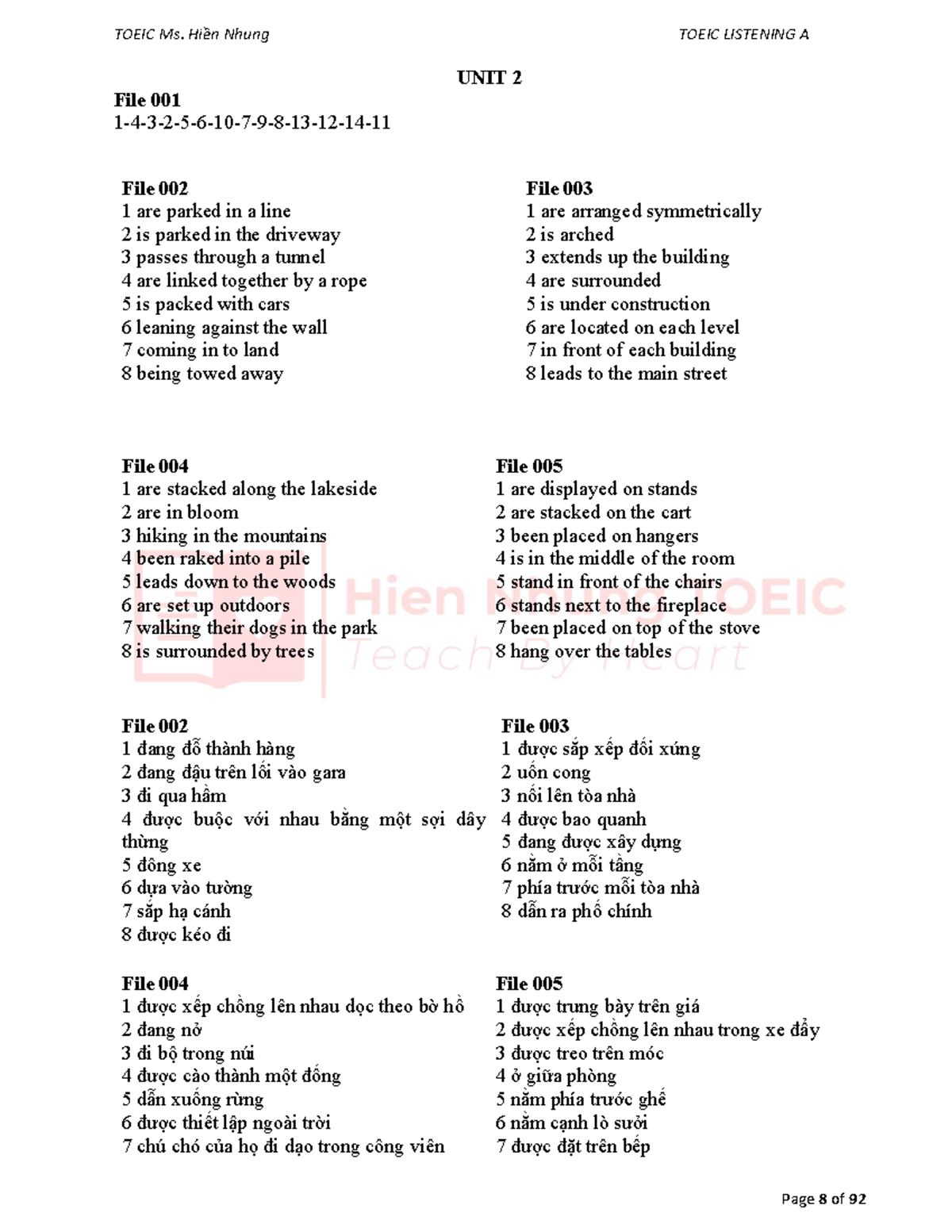 UNIT 2 Script A - good - UNIT 2 File 001 1-4-3-2-5-6-10-7-9-8-13-12-14 ...