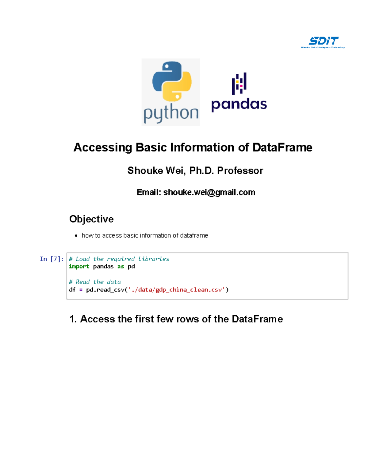 002 acess-information-notes - Accessing Basic Information of DataFrame ...