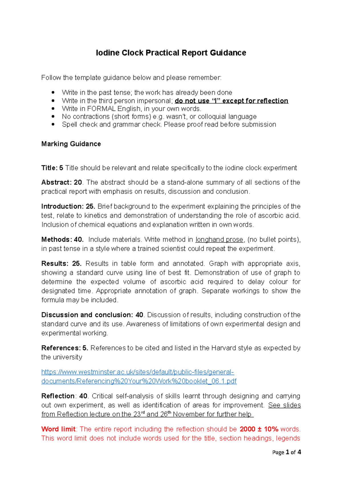 Iodine clock template including word limits Nov 2020 (1) - Iodine Clock ...