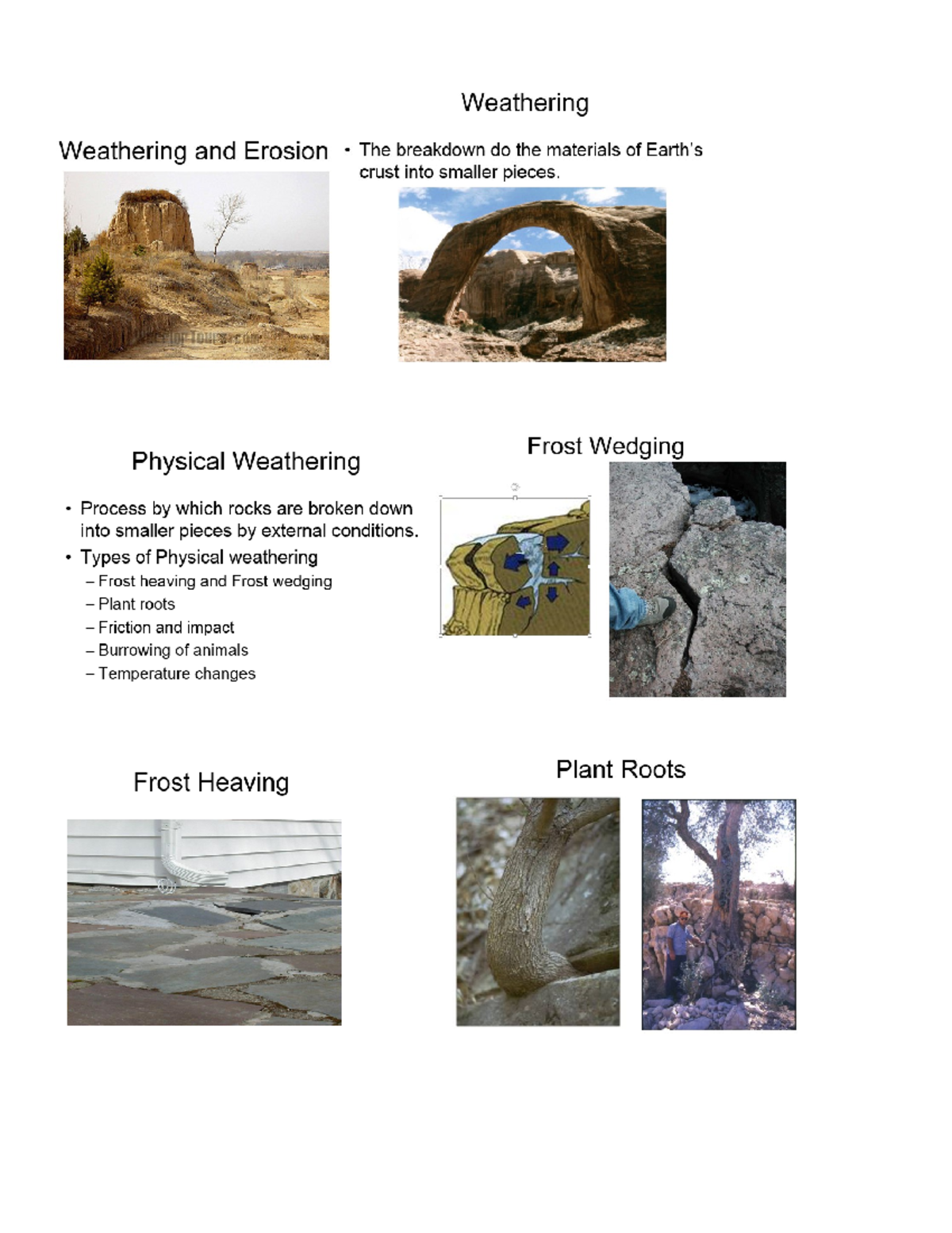 Weathering-Erosion - erosion - Ciencias Naturales - Studocu
