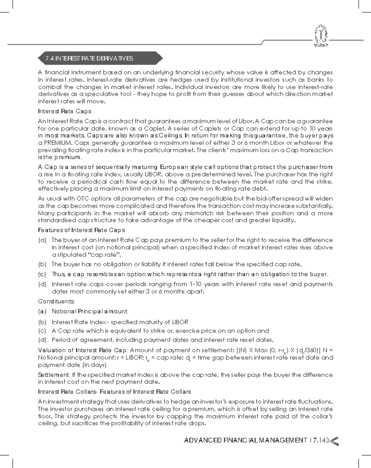 Advanced Financial Management - Institute of Cost-156 - ADVANC ED ...