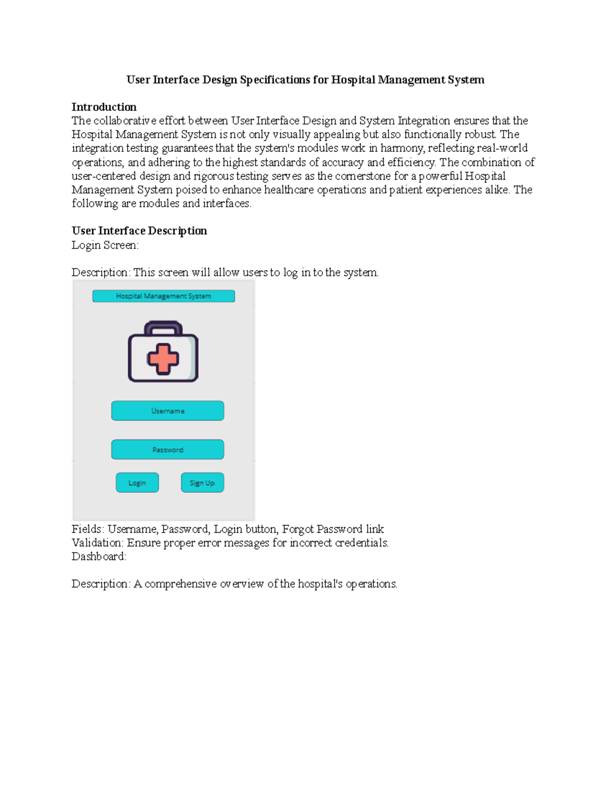 Hospital Management System - The integration testing guarantees that ...