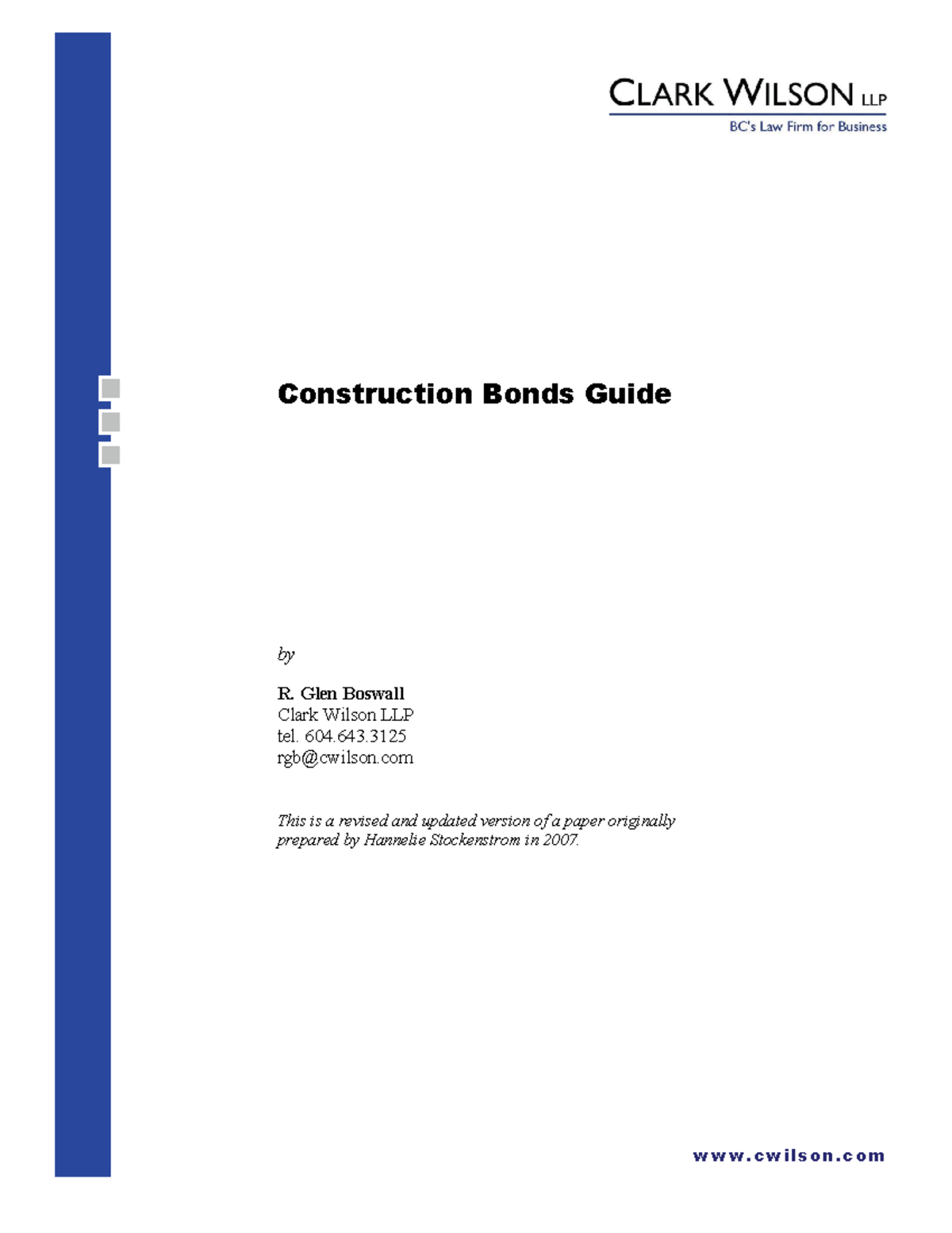 Construction-bonding-guide - cwilson Construction Bonds Guide by R ...