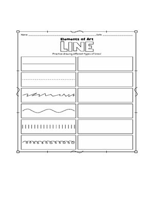 Printablee - Sketchbook activities for beginning artists - LINE DRAWING ...