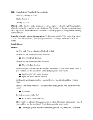 Physics 221 Lab 1 - Physics 221 Fall 2021 Lab 1 The goal of this lab is ...