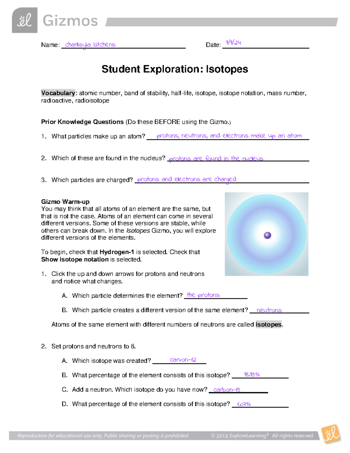 Kami Export - Charisyia - Gizmo Isotopes Regular - 2018 Name: Date ...