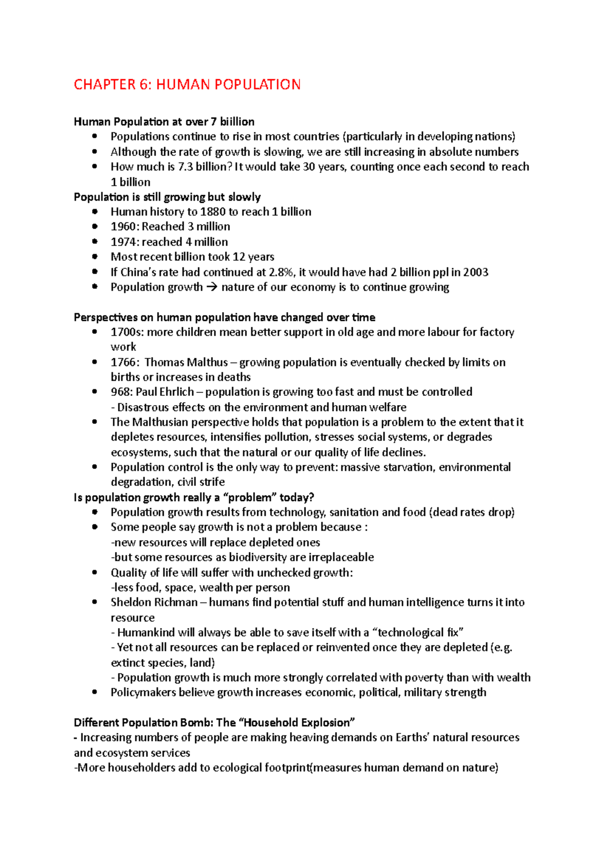 Chapter 6 geog midterm summary notes - Geog 306 - McGill - Studocu