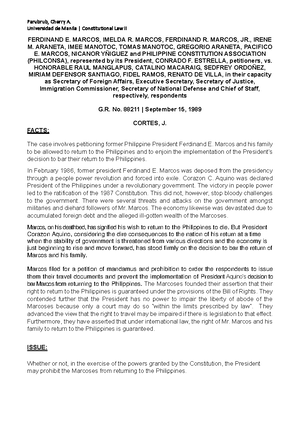 Article III Sec. 5 Freedom OF Religion - Universidad de Manila ...