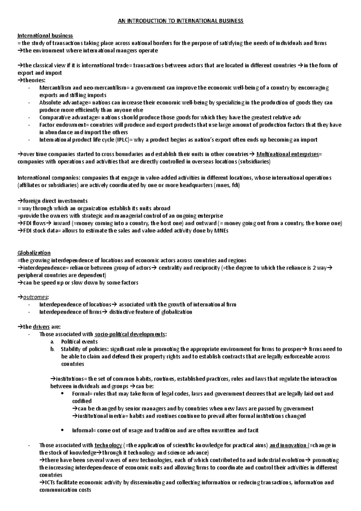 AN Introduction TO International Business - AN INTRODUCTION TO ...