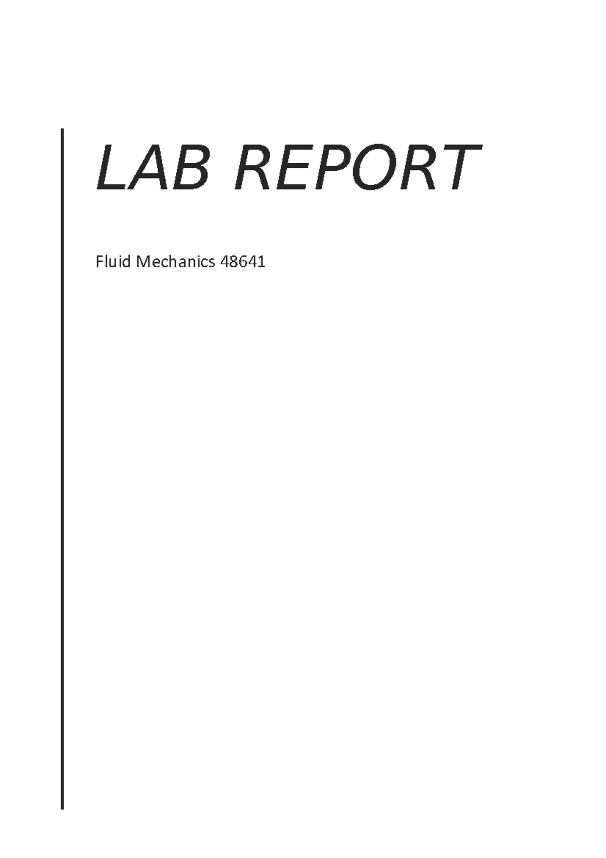 Group Lab Report - 048641 - Studocu