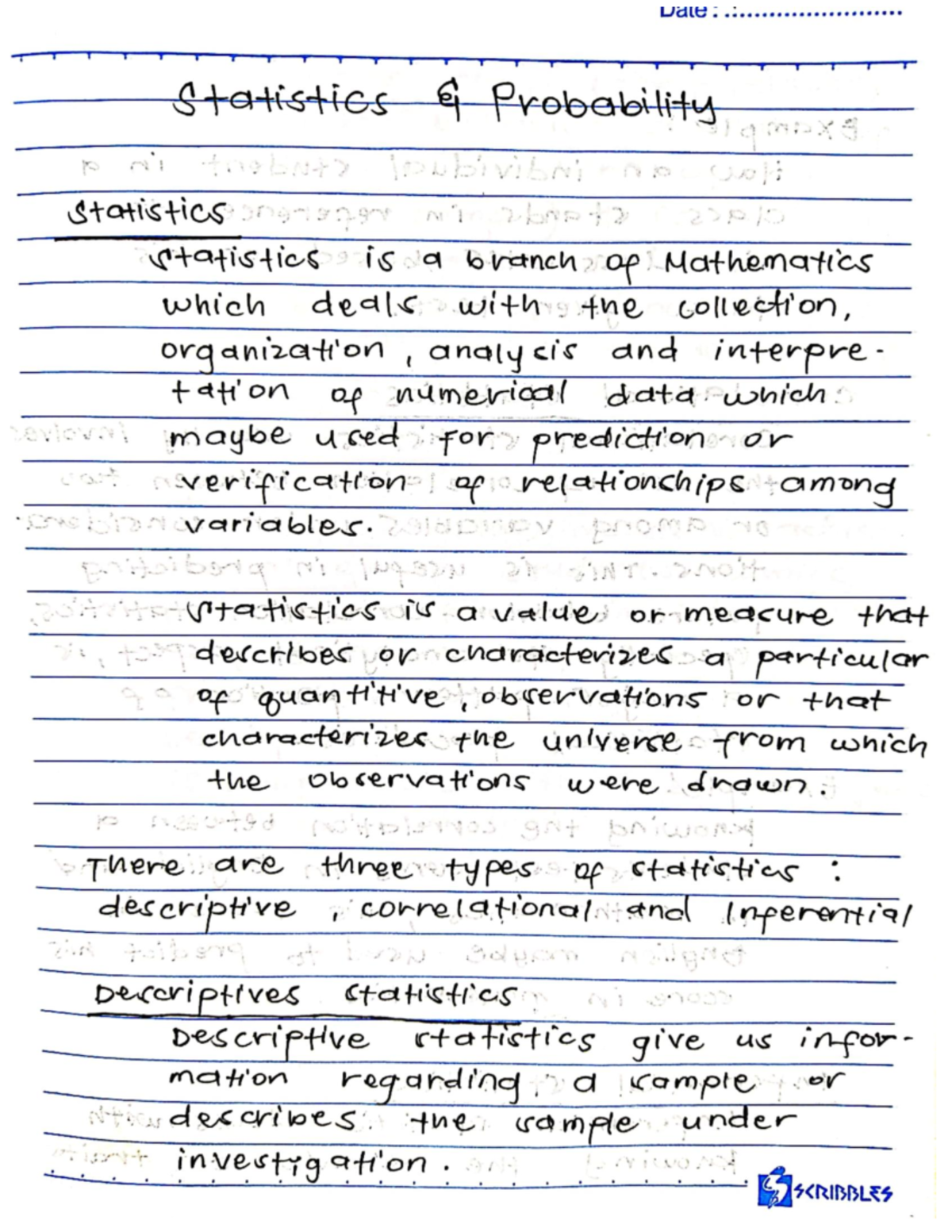 Statistics & Probability - Bachelor of Science in Accountancy - Studocu