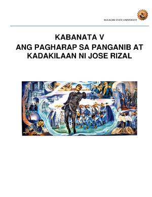 Kabanata IV - Life and Works of Rizal - KABANATA IV SI RIZAL AT ANG ...