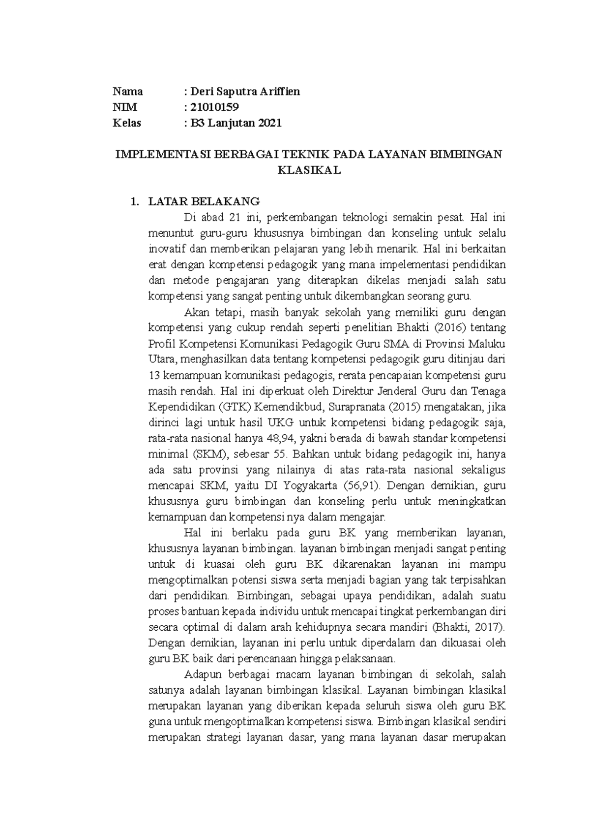 Deri Saputra Ariffien B3 tugas 5 Resume Implementasi Berbagai Teknik ...