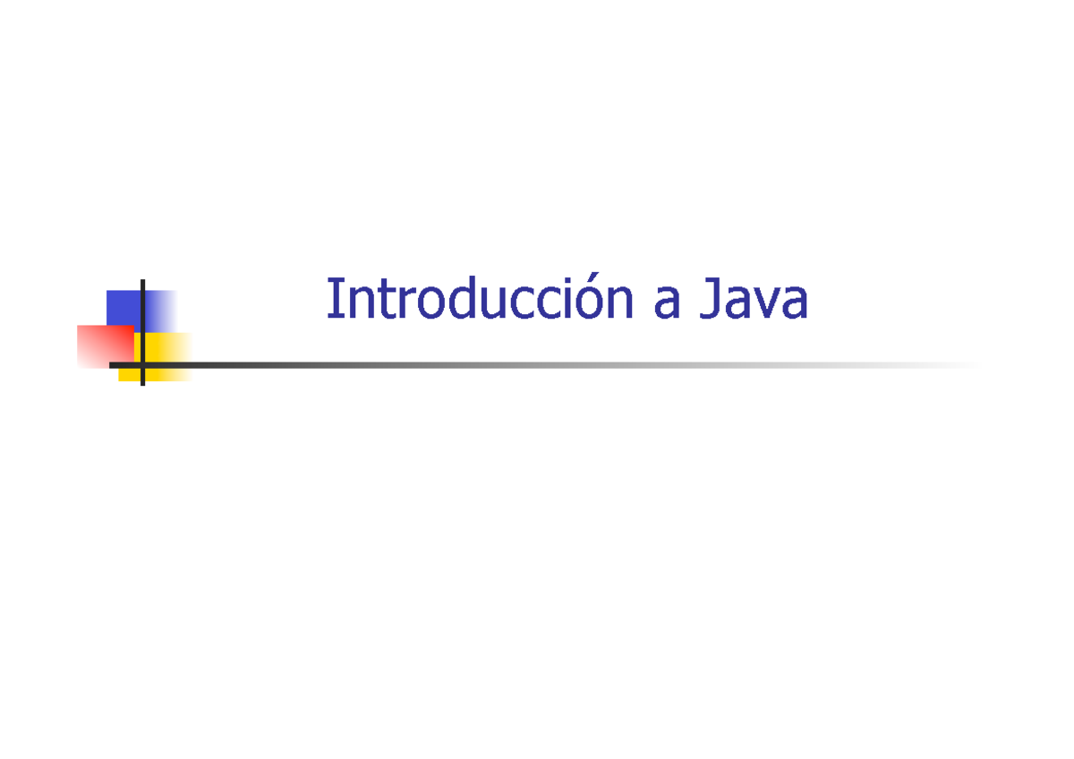 Seminario Java - Introducción a Java Indice ####### n La filosofía de ...