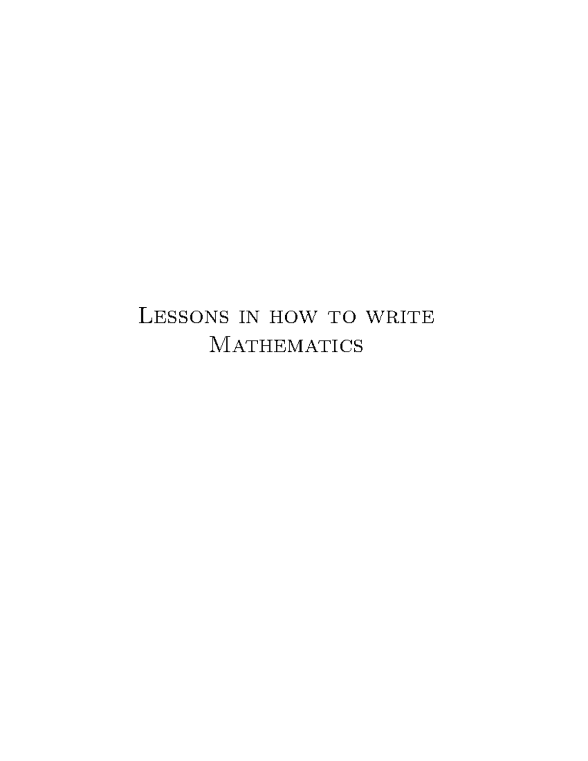 WTW 135 Supplementary Lessons (1 - 11) - Lessons in how to write ...