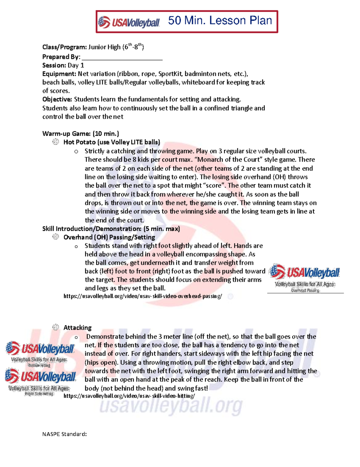 Junior High Lesson Plans - Class/Program: Junior High (6th-8th ...