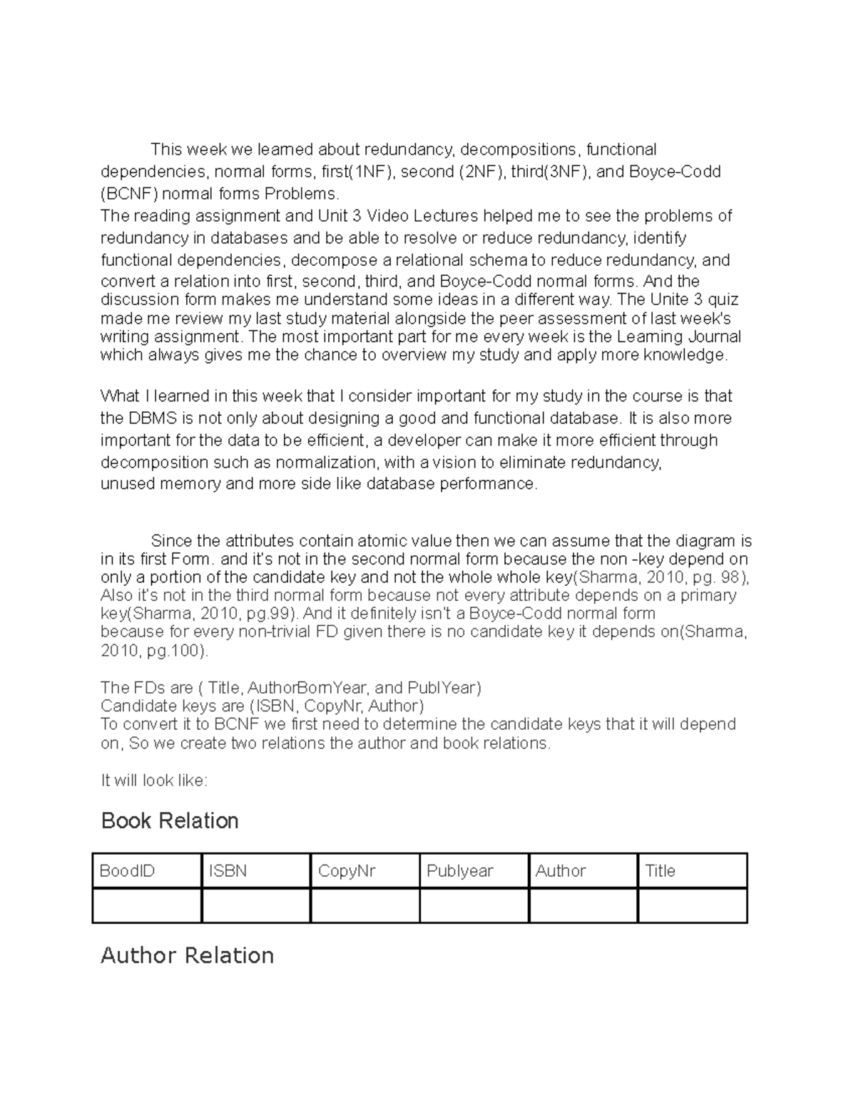 Learning Journal Unit 3 - This week we learned about redundancy ...