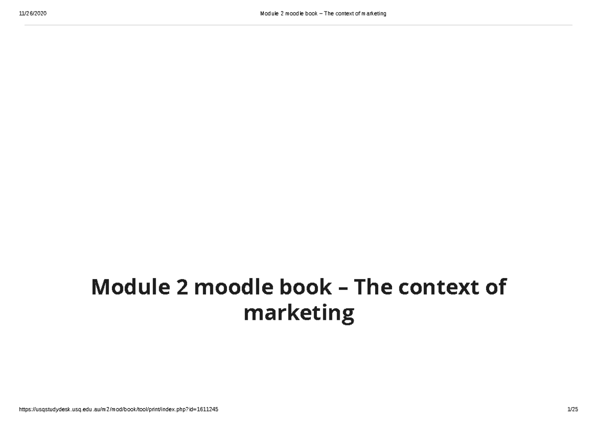 Module 2 moodle book – The context of marketing - Module 2 moodle book ...