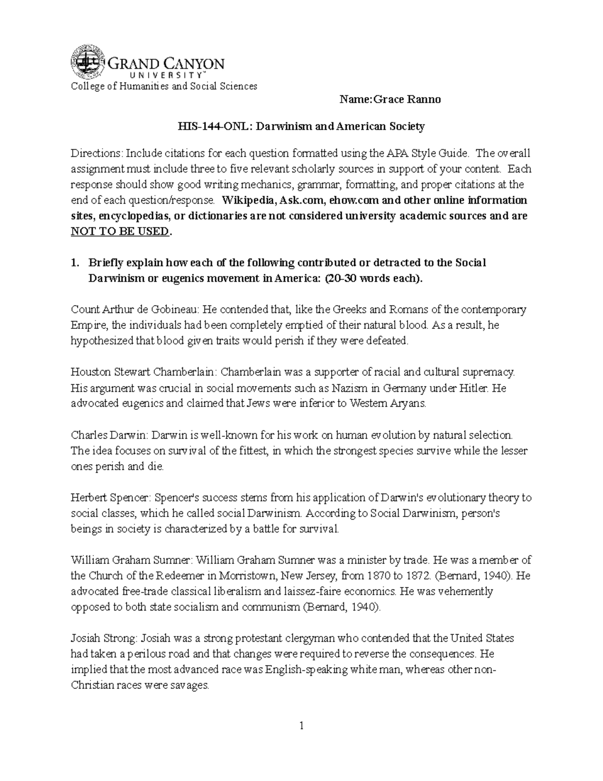 His 144 part 2 - notes - College of Humanities and Social Sciences Name ...