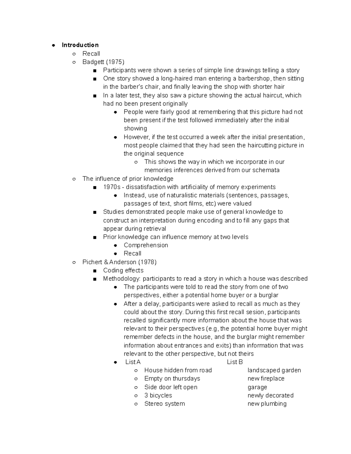 Sociocultural psychology notes - Introduction Recall Badgett (1975 ...