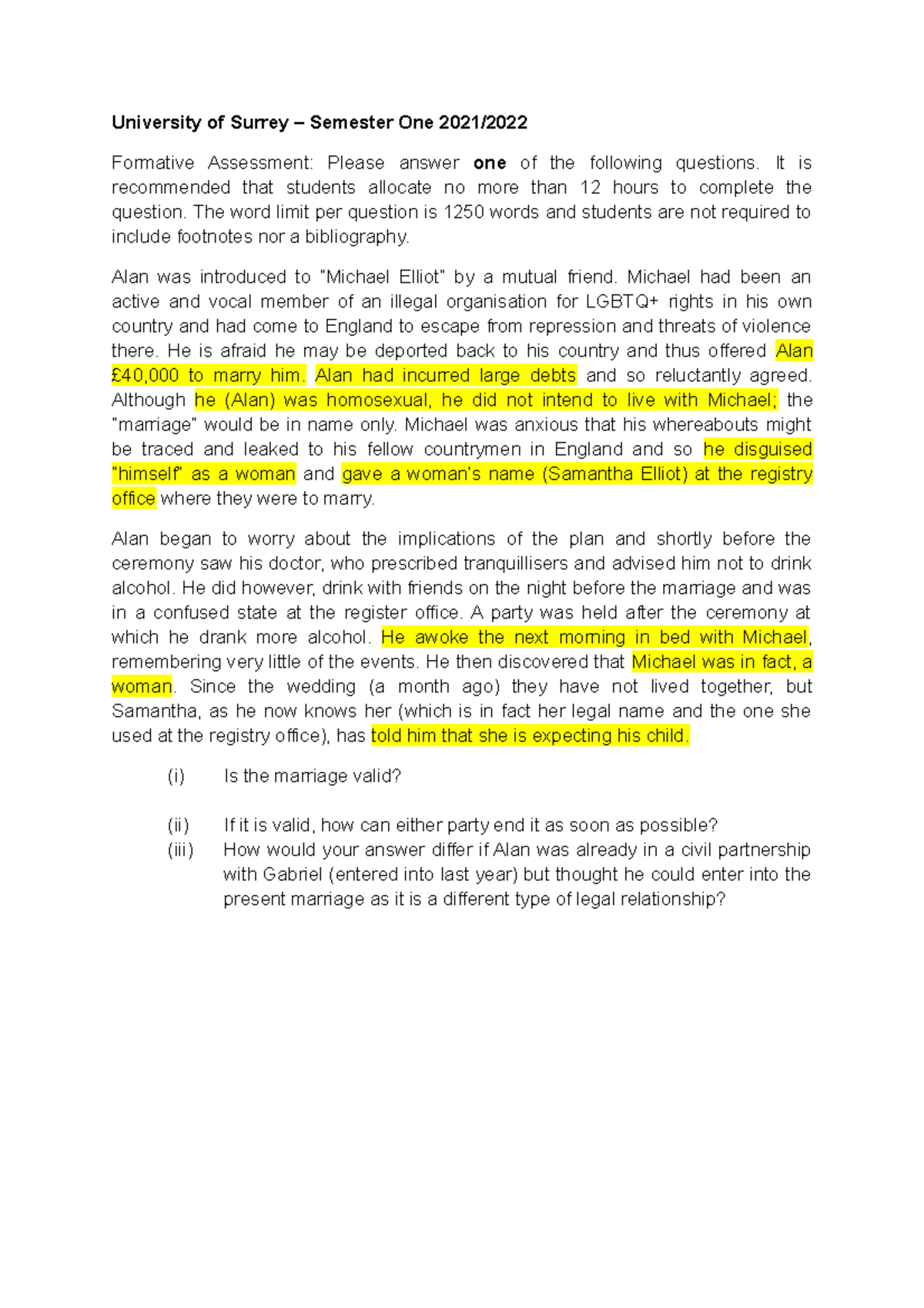 2021-2022 - Formative assignment exemplar. - University of Surrey ...