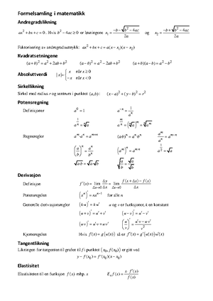 Eksamen 2019 Okt - 1 Oppgavene skal hvis mulig regnes eksakt. Det skal ...