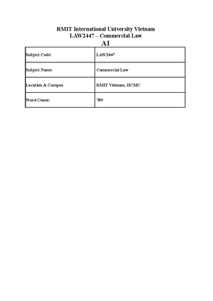 Chia sẻ 'LAW2447 Assessment Task 3 Questions Sem 2-2022.pdf' - RMIT Classification: Trusted ...