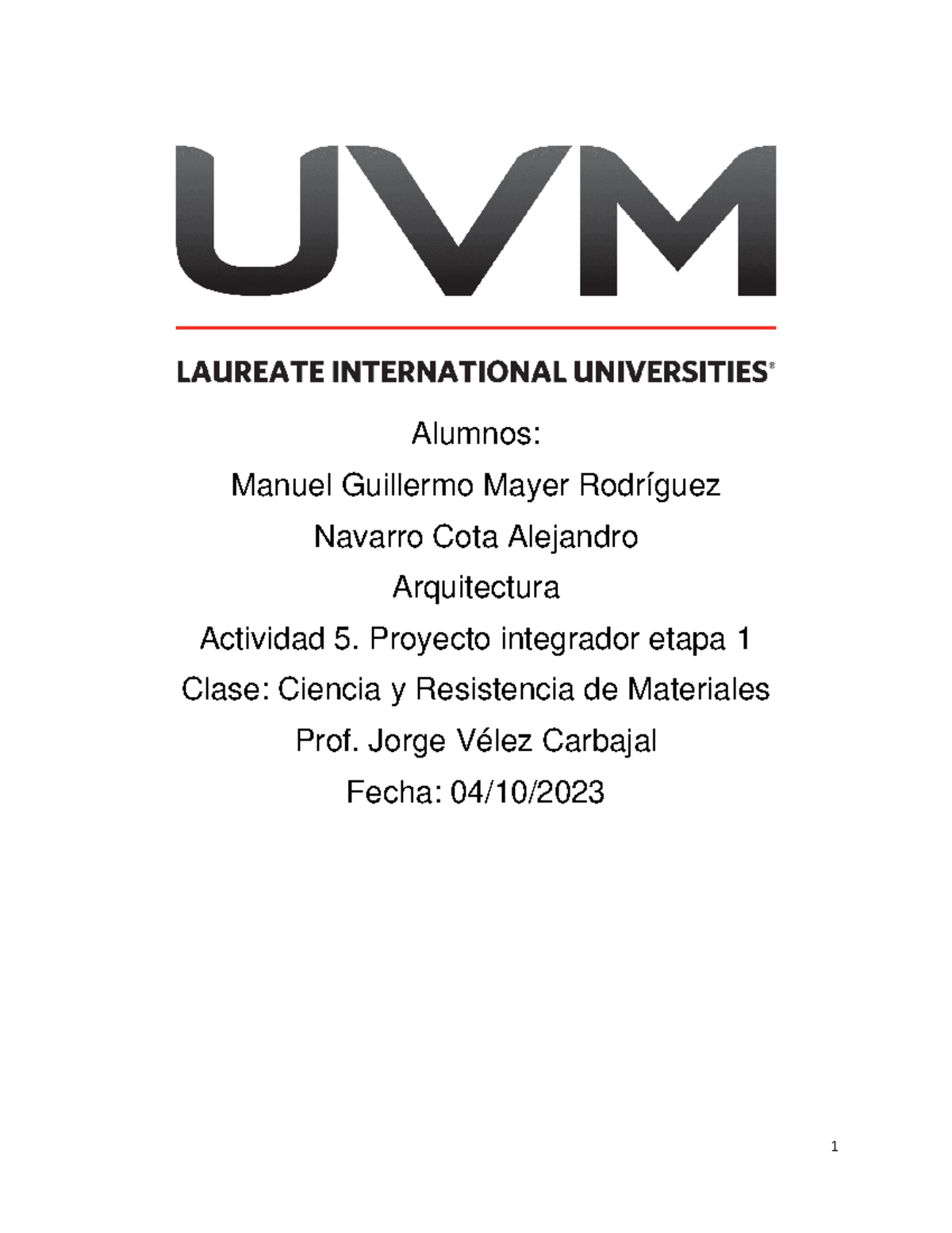 Actividad 5 - Proyecto Integrador 1 - Alumnos: Manuel Guillermo Mayer ...