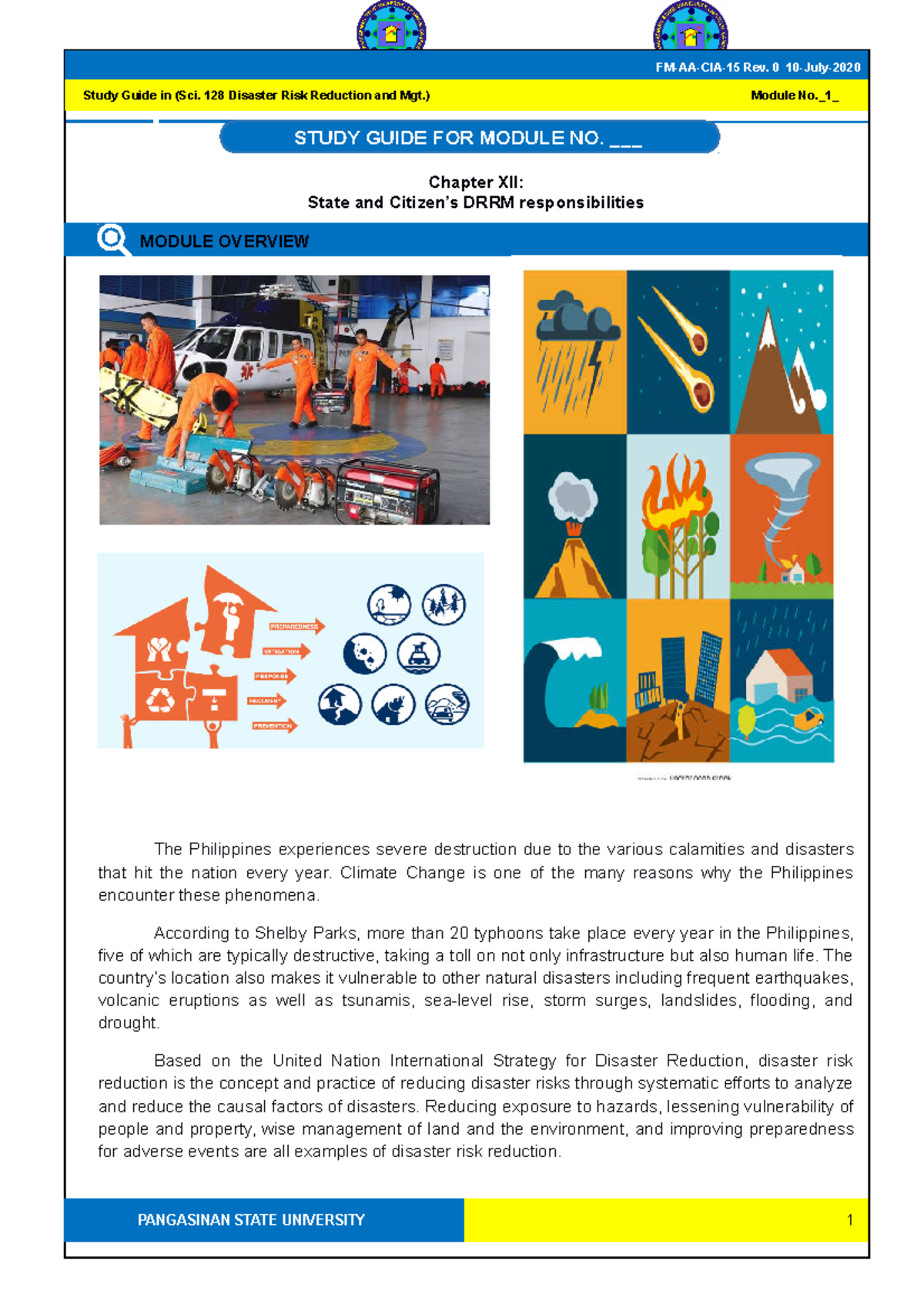 1 drrm 3-3 Chapter 12 State and Citizen’s DRRM responsibilities (SG) - Chapter XII: State and ...