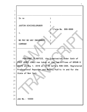 Chapter 1 The Basics of Transcript Formatting - CHAPTER NO. 1 THE BASICS OF TRANSCRIPT ...