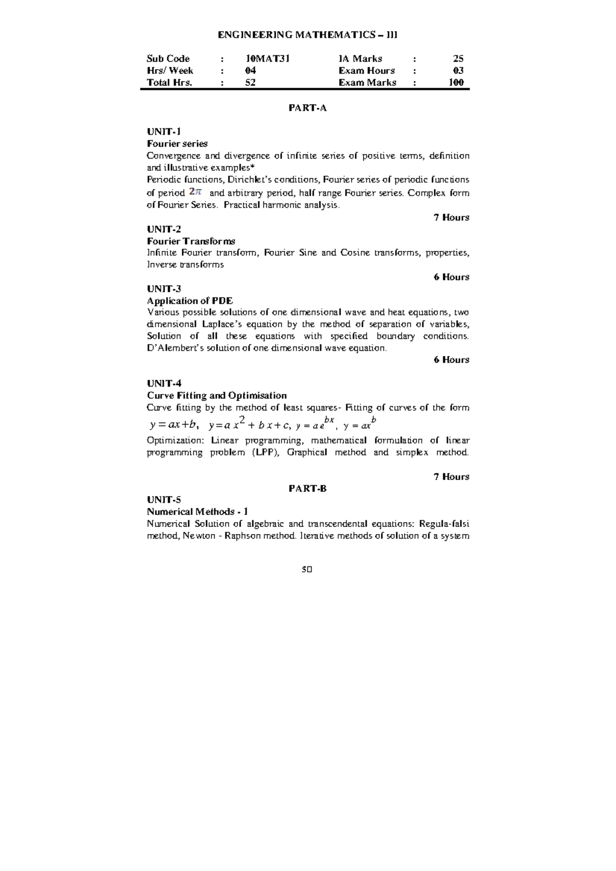 Engineering Mathematics III - ENGINEERING MATHEMATICS – III Sub Code ...