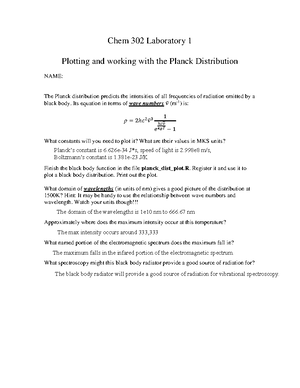 Science Examination 1 Chem 302 fall 2022 - Chemistry 302 Examination 1 ...