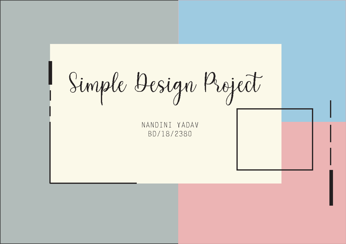 Simple design project - this is a final jury assignment - Simple Design ...