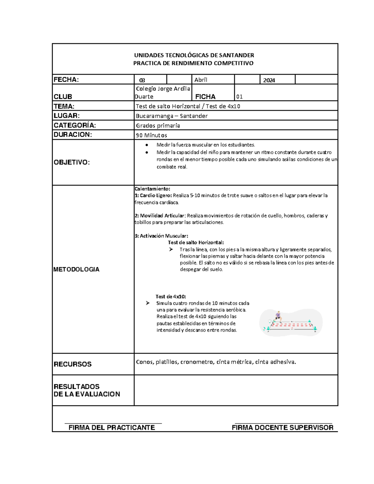 Sesion #1 - UNIDADES TECNOLÓGICAS DE SANTANDER PRACTICA DE RENDIMIENTO ...