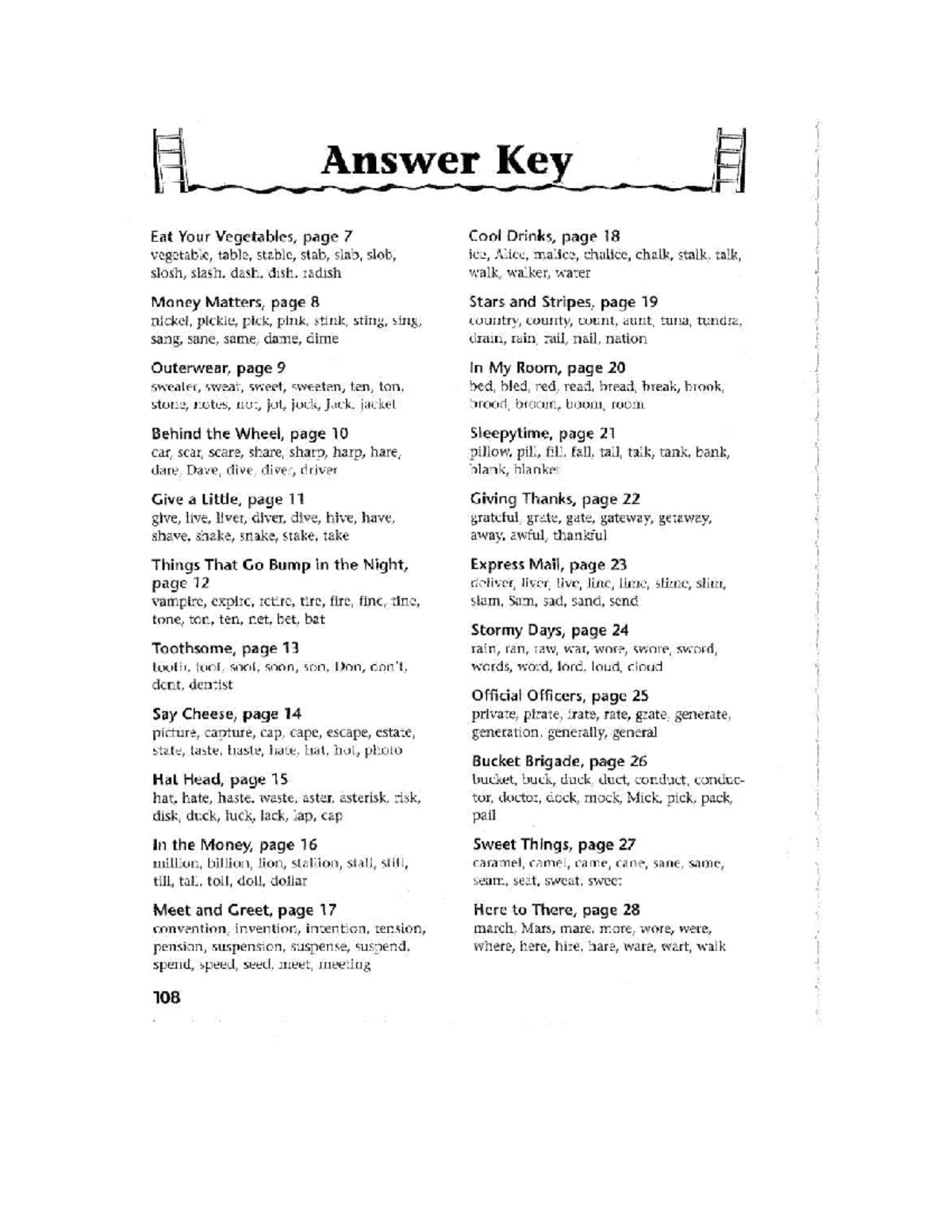 Word Ladders Gr 4 6 Answer Key Studocu