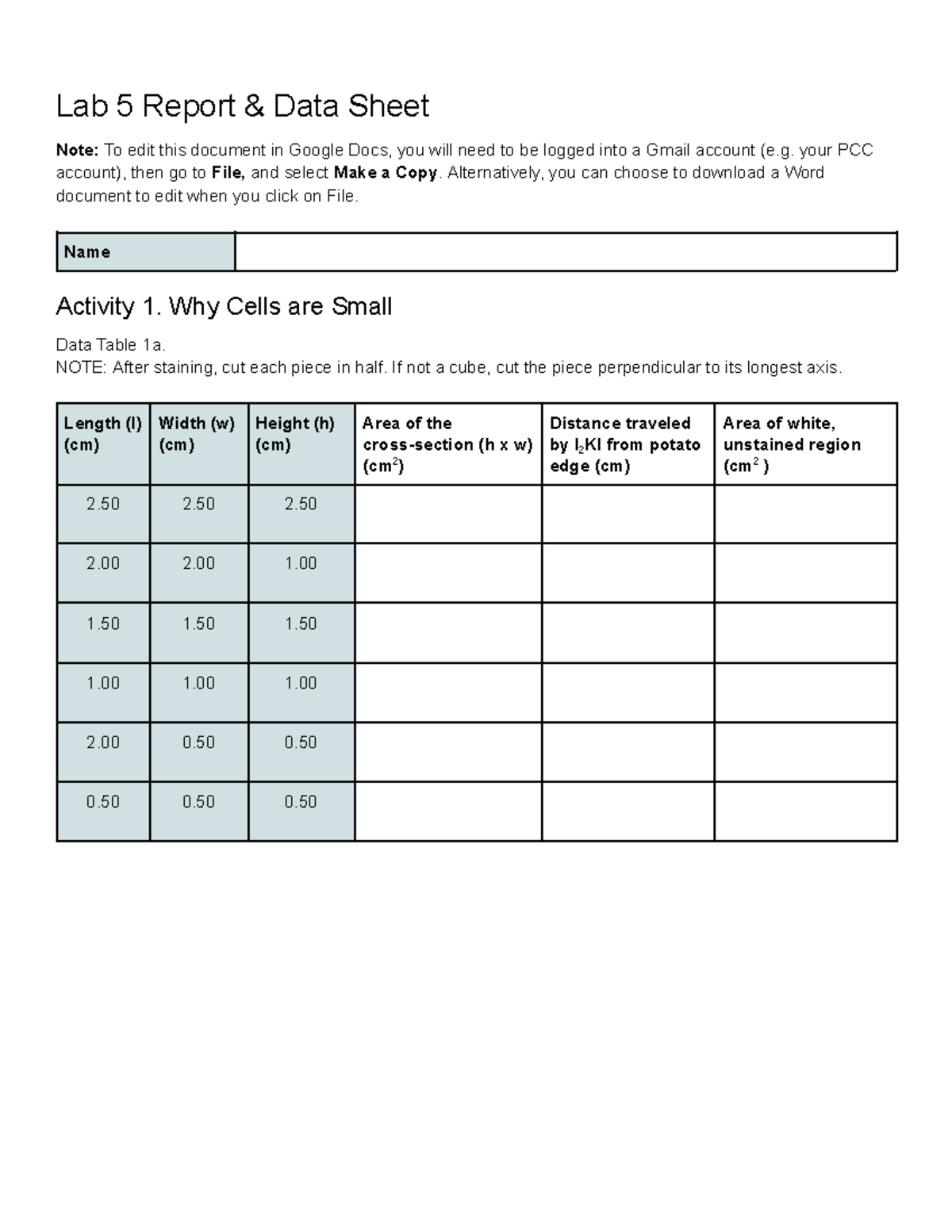 Lab 5 Report and Datasheet - Lab 5 Report & Data Sheet Note: To edit this document in Google ...