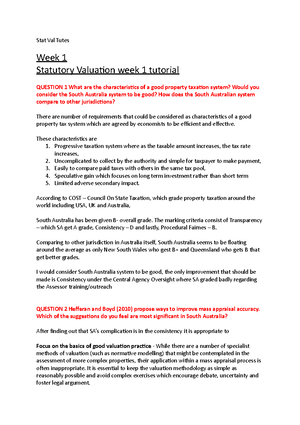 Statutory Valuation exam help Sheet - Statutory Valuation Cheat Sheet ...