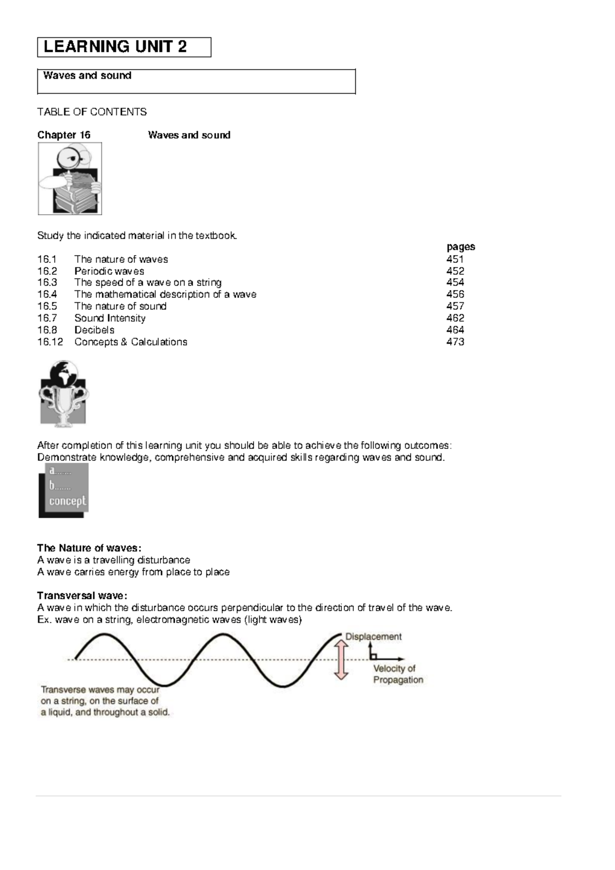 Learning Unit 2 Warning Tt Undefined Function 22 Learning Unit 2 Waves And Sound 
