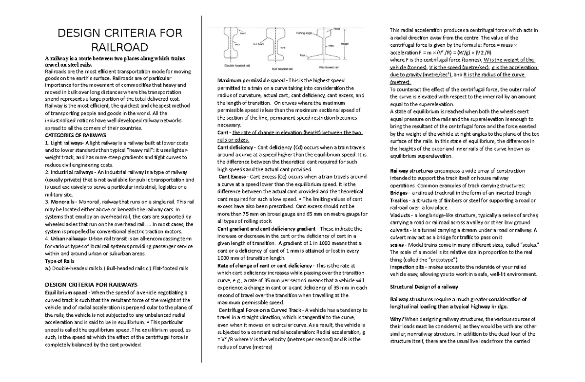 Design-criteria-for-railroad-part-1 - DESIGN CRITERIA FOR RAILROAD A ...