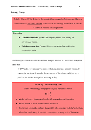 Module 4 Drivers of Reactions - Breaking and Making Bonds - Breaking ...