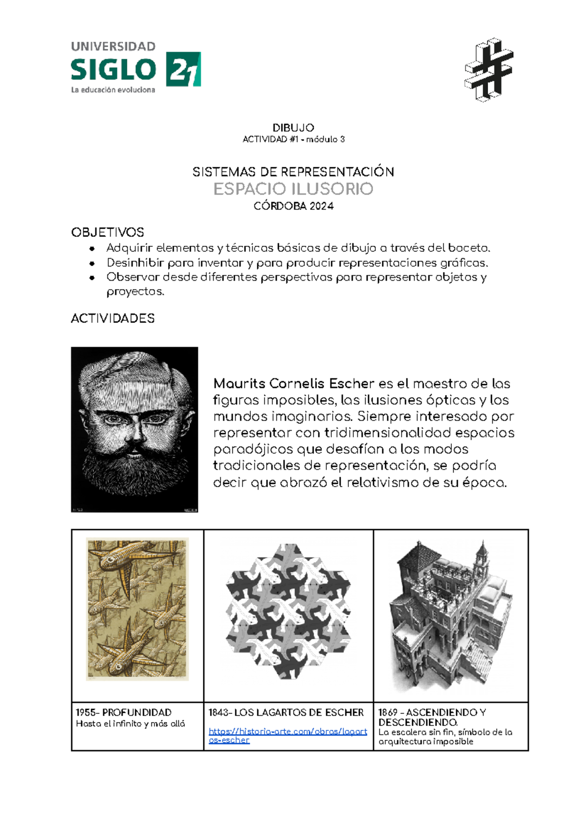 Dibujo - Espacio - DIBUJO ACTIVIDAD #1 - módulo 3 SISTEMAS DE ...