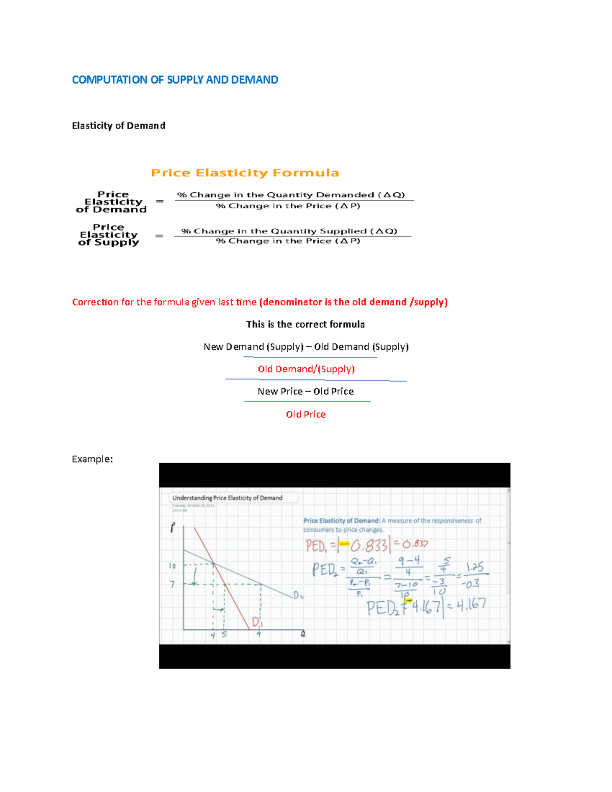 Computation-of-Supply-and-Demand - COMPUTATION OF SUPPLY AND DEMAND ...