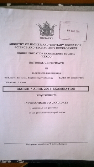 EET Nov 2017 - past paper - biomedical engineering - Studocu