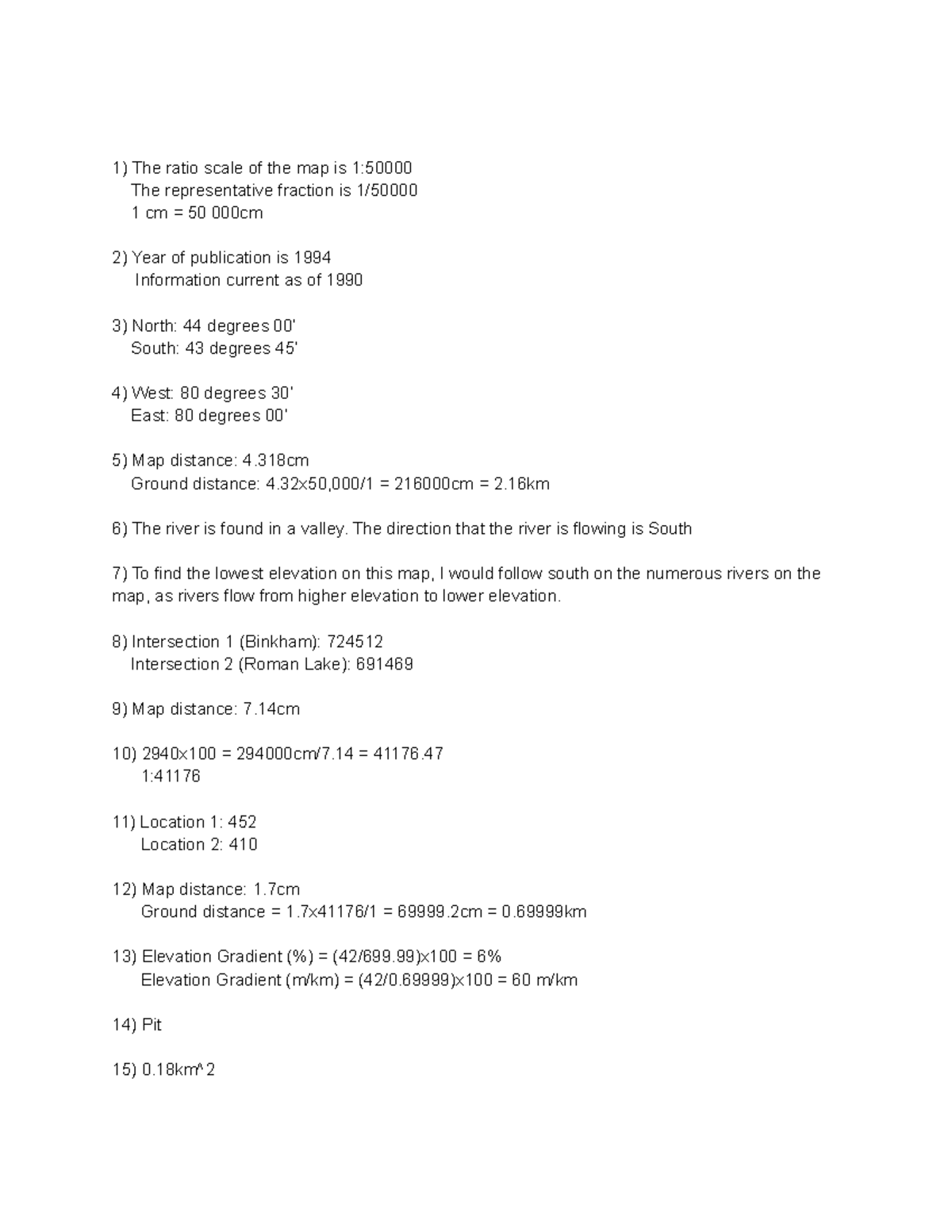 Lab 1 - ibfue - The ratio scale of the map is 1: The representative ...